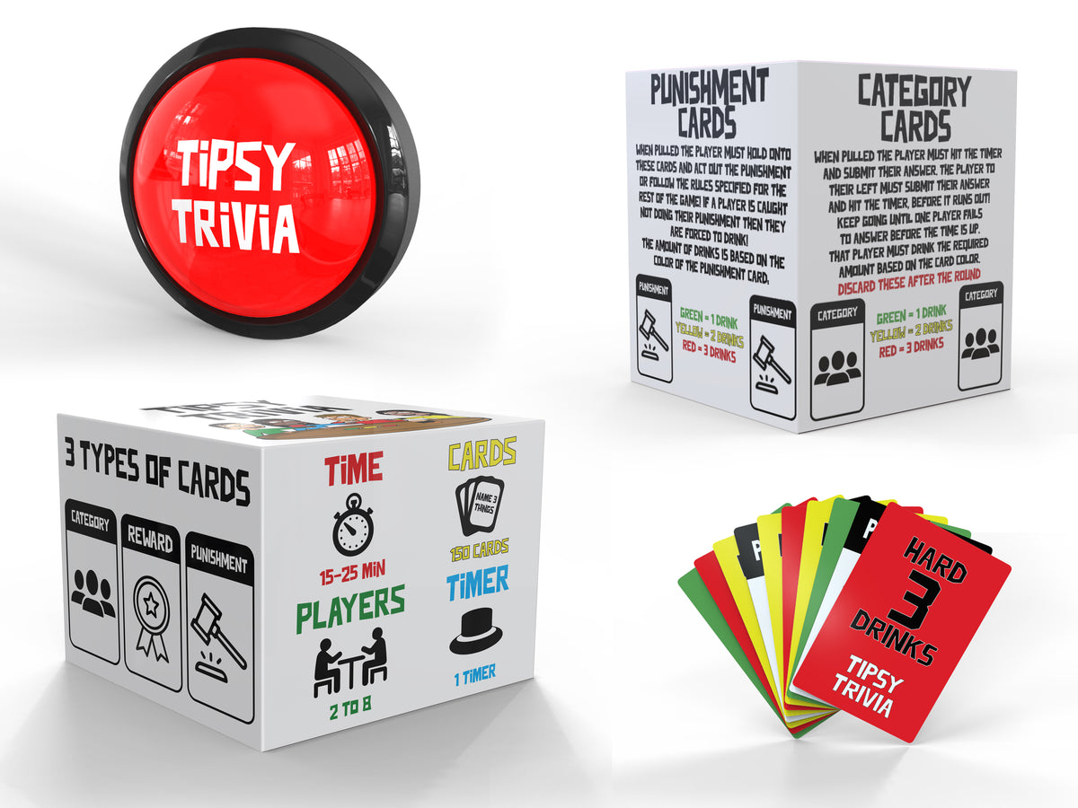 TIPSY TRIVIA - Fun Drinking Games - Fun Party Games – TipsyTrivia